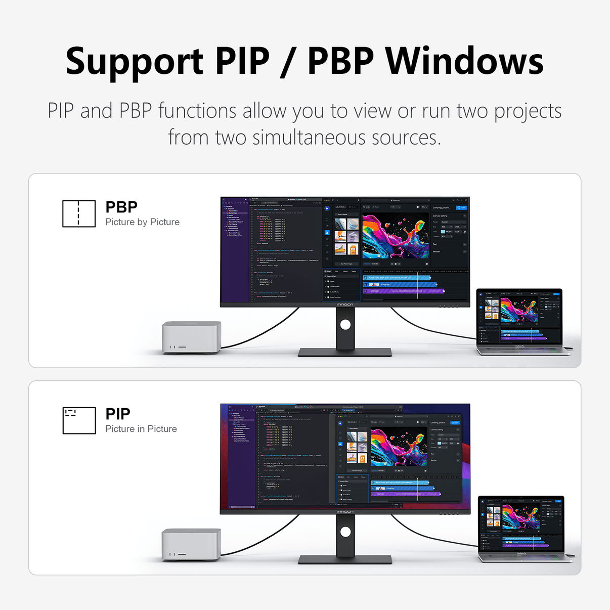 INNOCN 40-inch Computer Monitor - 40C1U Ultra-wide 21:9 Widescreen – INNOCN