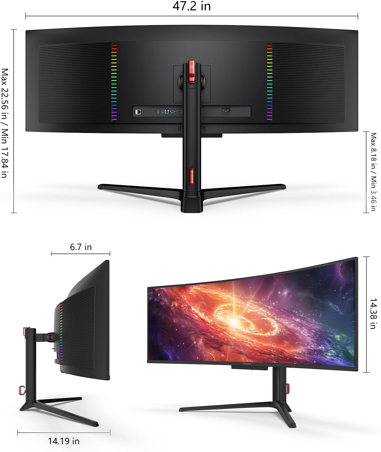49Q1S | 49" OLED 240Hz QHD Curved Gaming Creator Monitor – INNOCN