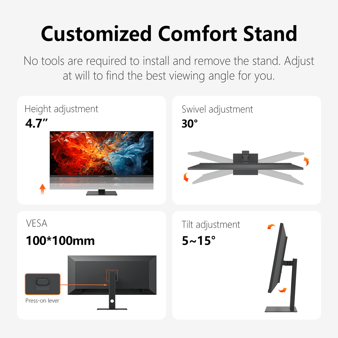 INNOCN 40-inch Computer Monitor - 40C1U Ultra-wide 21:9 Widescreen – INNOCN